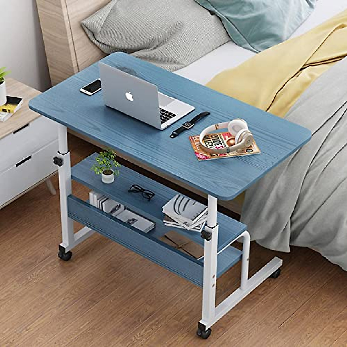 NC Mobile Desk Three-Layer Storage Desk Reading and Learning Office Computer Desk, 80×40