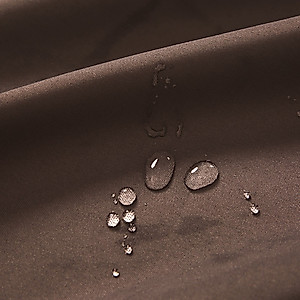 BeiXuan Outdoor BBQ Gazebo 8 x 5 Ft, Grill Gazebo Shelter Tent, Double Tier Soft Top Canopy and Steel Frame with Hook and Bar Counters, Brown