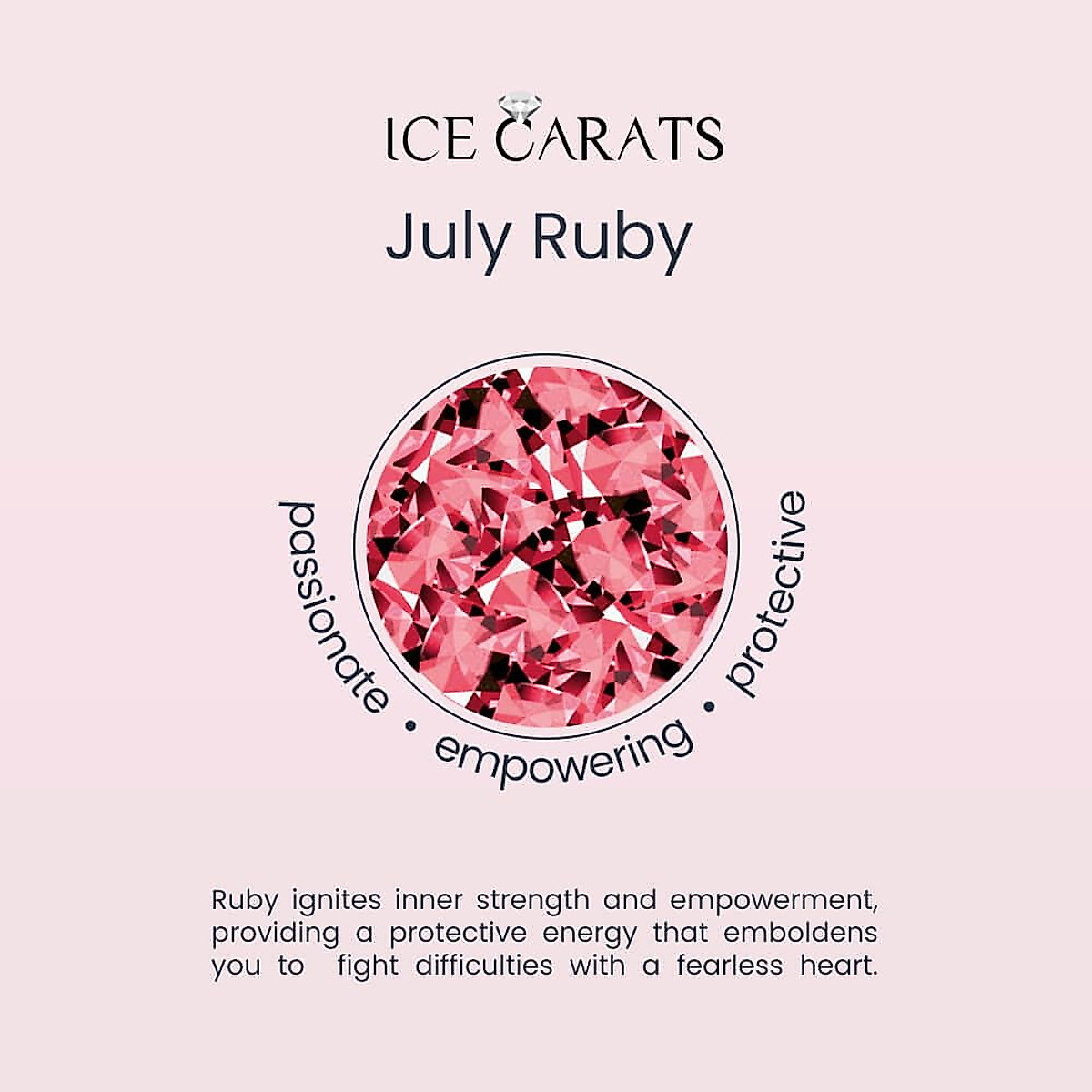 IceCarats 925 Sterling Silver Created Red Ruby Diamond Ring July Birthstone Jewelry Size 5