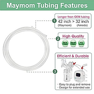 Maymom Pump Parts Compatible with Ameda MYA/Ameda MYA Pro Breastpump 24mm Flange Valve Tube Bottle Backflow Protector, Not Original Ameda MYA Breast Pump Accessories Replacement for Ameda MYA Bottle