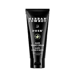 Herban Cowboy Premium Shave Cream Made with Olive Oil, Aloe, and Peppermint (Dusk, 6.7 Fl Oz)