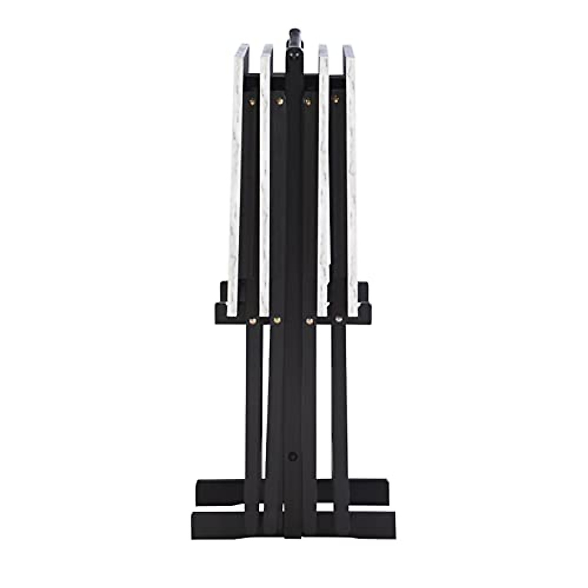 Linon Tray Table Set, 15.75"D x 18.9"W x 26.38"H, White