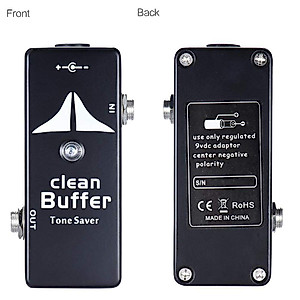 MOSKYAudio Mini Clean Buffer Effect Pedal Little Black Buffer for Guitar Players