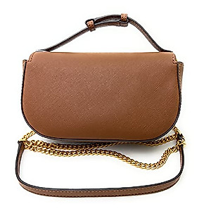 Tory Burch Emerson Top Handle Women's Saffiano Leather Crossbody Bag (Moose)