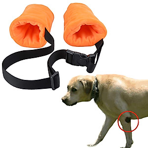 Dog Elbow Protector Fleece Elbow Sleeves with Cotton Pad for Dogs Prevent Injury (Small)