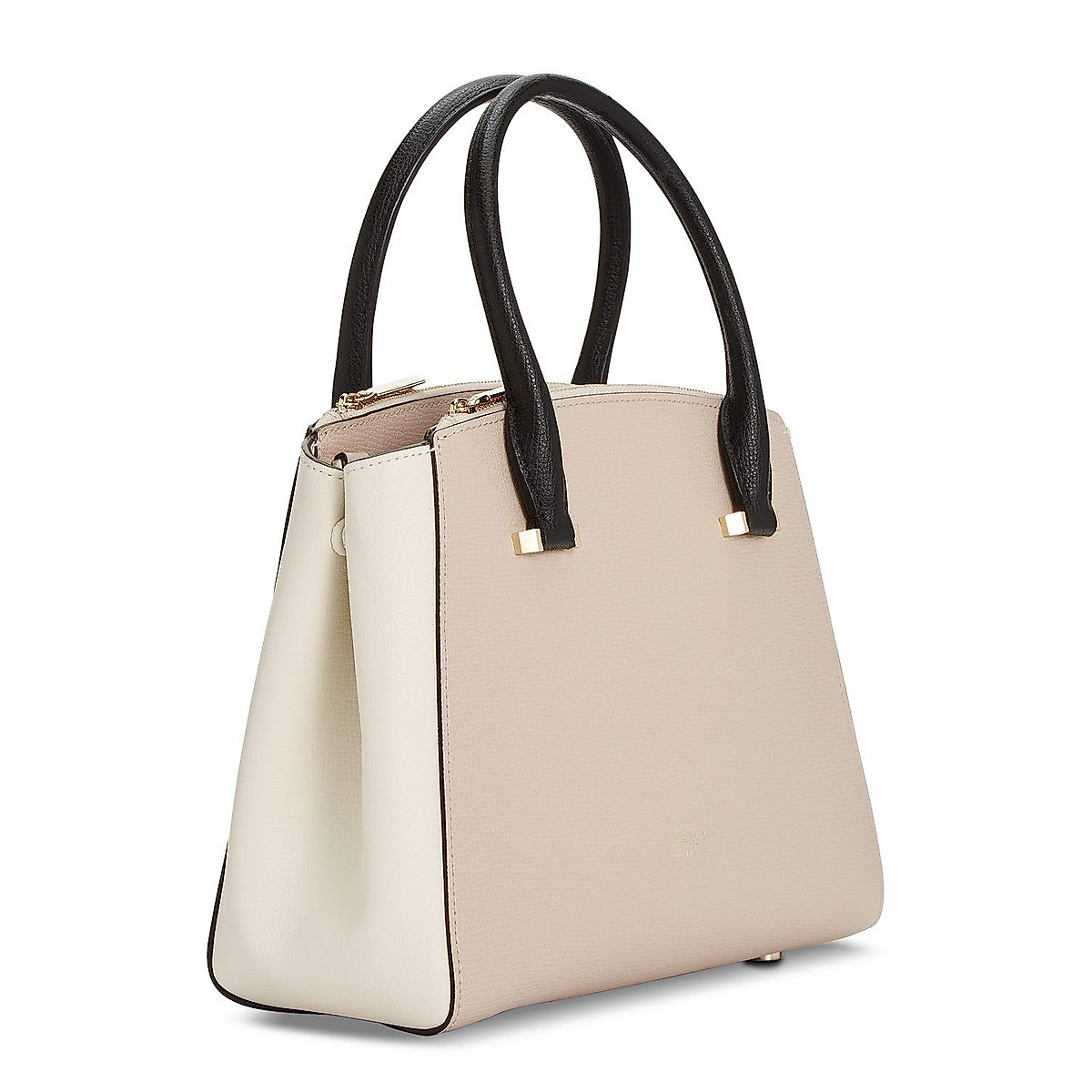 kate spade new york Sydney Double Zip Leather Satchel, Tusk Multi