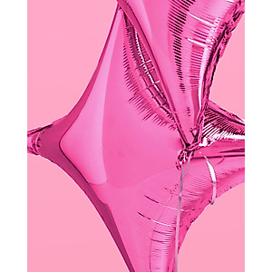 xo, Fetti Pink Sparkle Foil Birthday Balloon - 6 pc | Bday Party Decorations, Bachelorette, Graduation, Bachelorette, Wedding, Photo Booth