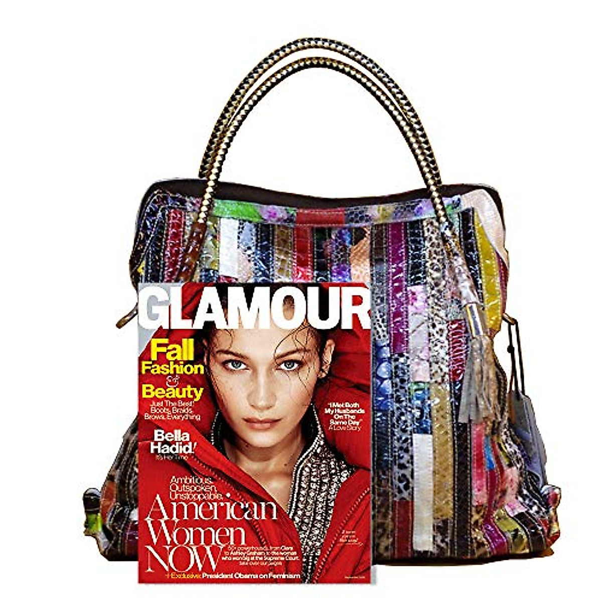 Segater® Women’s Multicolor Big Boston Bag Genuine Leather RANDOM Colorful Patchwork Large Tote Handbag Hobo Large Capacity Crossbody Bag Big Hobo Purse