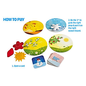 Chalk and Chuckles Season Wise Preschool Game, Fun Learning, Gifts for Boys and Girls Ages 3 to 6 Years