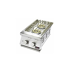 Windproof Covers 13 inch Heavy Duty Premium Vinyl Cover to fit Bonfire Double Side Burner Built-in