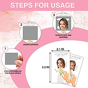 Bridal Shower Games - Who Has The Bride Scratch Off Celebrity Cards - Bachelorette Party Game Favor Decor- Wedding Party/Engagement Party Idea Activity - 36 Mini Size Cards(02)