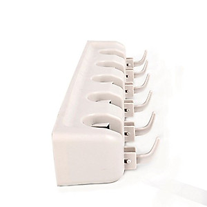 Toolsempire Broom and Mop Holder Wall Mounted Garden Tool Rack Garage Storage Organizer Rack 5 Position with 6 Hooks