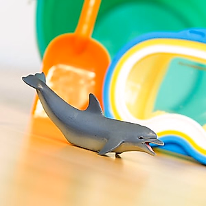 Safari Ltd. Bottlenose Dolphin Figurine - Detailed 5" Plastic Model Figure - Fun Educational Play Toy for Boys, Girls & Kids Ages 3+