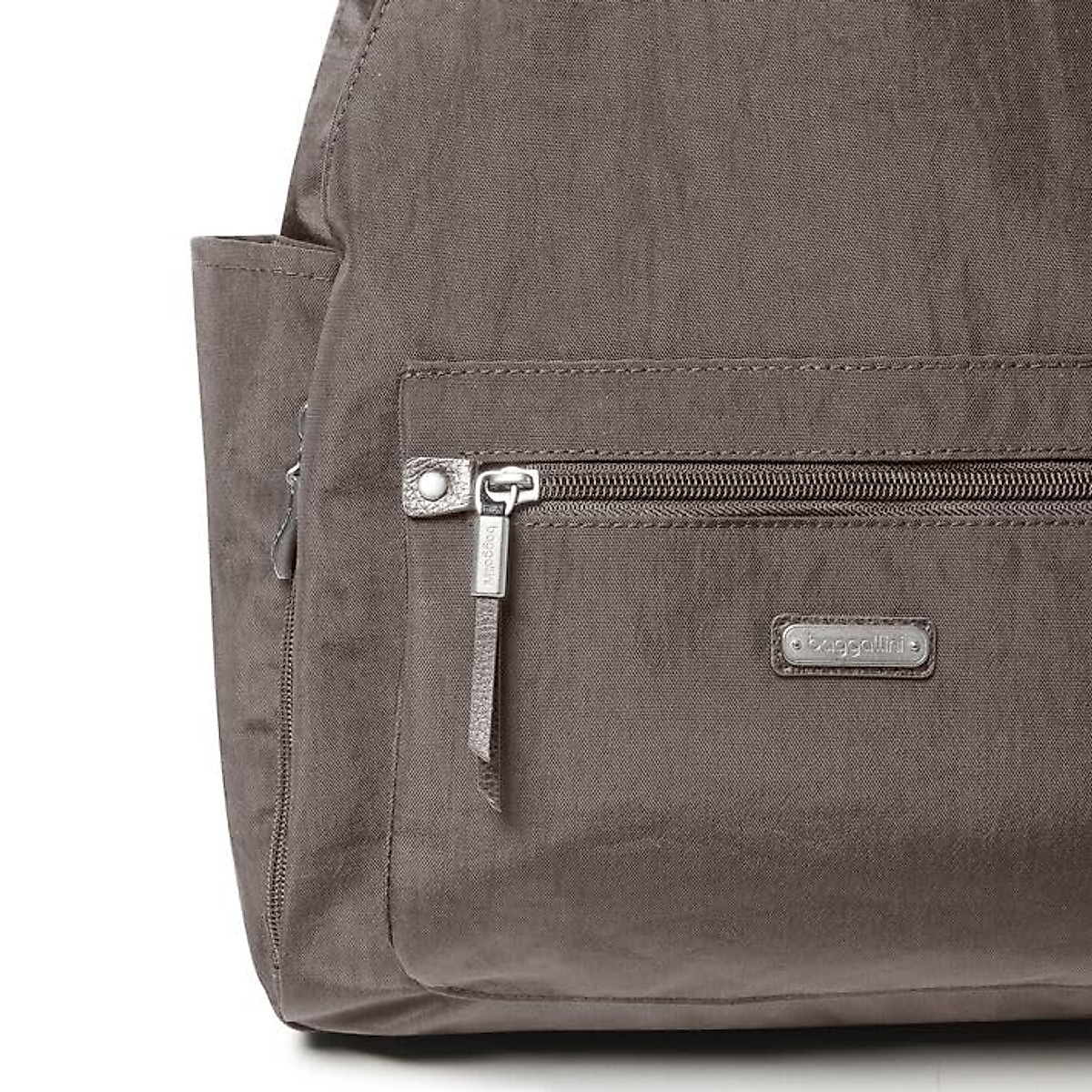 Baggallini womens New Classic Heritage With Rfid Phone Wristlet All Day Backpack, Sterling Shimmer, One Size US