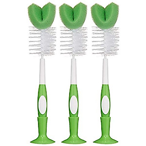 Amazon Brand - Mama Bear Bottle Brush (Pack of 3)