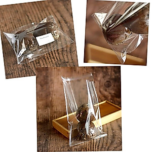 Yotelab Self Sealing Cellophane Bags,4x9 Inch Clear Resealable Cellophane Bags Self Adhesive for Packaging Packaging Gifts, Products,100 Pcs