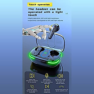 Bilukmi Wireless Bluetooth Earbuds Wireless Earbuds Bluetooth 5.3 Digital Display Noise-Canceling Bluetooth Headset Outdoor Outdoor Sports Headset