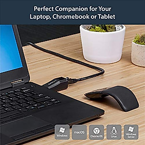 StarTech.com USB 3.0 to Gigabit Ethernet NIC Network Adapter - 10/100/100 Mbps Network Adapter - USB to Ethernet LAN Adapter - USB to RJ45 (USB31000NDS)