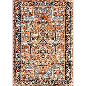 NuLOOM Sherita Distressed Persian Area Rug, 9' 10" x 13' 8", Rust