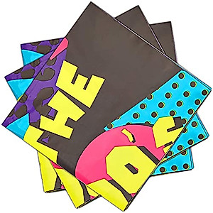 Purple Plastic Tablecloth for 90’s Birthday Party (54 x 108 in, 3 Pack)