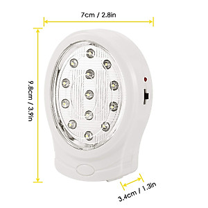 Emergency Light 13 LED Rechargeable Home Automatic Power Failure Outage Light lamp Fire Emergency Light (US Plug)
