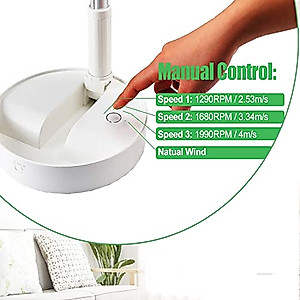 SDYXJ Portable Fan Rechargeable, Stand & table fan Folding Telescopic & Adjustable Height With 4 Speeds Quiet for Office Home Outdoor Camping with 2 PCS charging cable