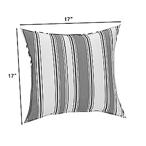 Creative Living Patio 24x24 Replacement Cushions with Decorative Pillows, 10 Piece Set, Navy