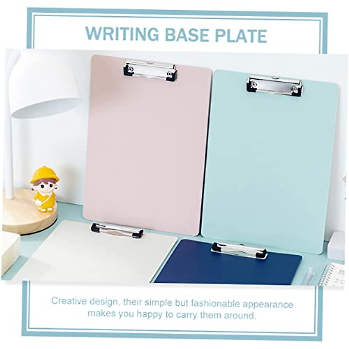 Ciieeo 2Pcs Writing pad Artist Drawing Board Document clipboard Magnetic Suction Clipboard Small Plastic clipboards Exam Paper Clips Conference Note pad Hard Plastic ID Folder Office pp