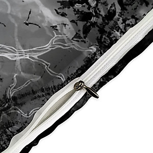 Japanese style Traditional Pattern armor samurai ronin Cherry Blossoms Bedding Sets,3PCS Full Size Duvet Cover Set,Graphics Bedding (1 Duvet Cover +2 Pillow Shams) with Concealed Zipper Closure Decor