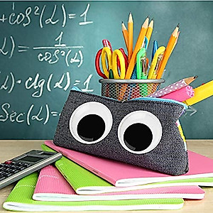 Christmas Decorations 4 Inch 3 Inch 2 Inch Wiggle Googly Eyes with Self Adhesive Large Black Googly Eyes for Crafts Set of 6 (Mix Sizes)