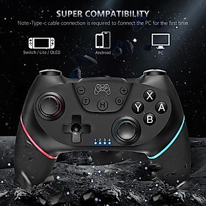 ASTARRY Switch Controller Wireless Switch Pro Controller Compatible with Switch/Switch Lite/Switch OLED Programmable Remote Gamepad Joystick with Wake-up and Turbo（Upgraded Version）