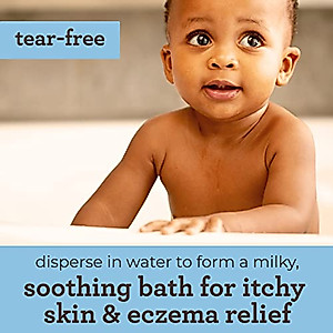 Aveeno Baby Eczema Therapy Soothing Bath Treatment for Relief of Dry, Itchy & Irritated Skin,Made with Natural Colloidal Oatmeal, Fragrance-Paraben-, Steroid- & Tear-Free, 10 ct ( Packaging May Vary )