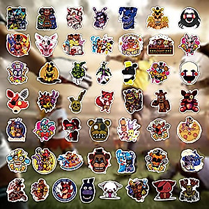FNAF Stickers 100PCS 5 Nights at Freddy's,fnf,Freddy,Five Nights at Freddy's Stickers,Freddy Fazbear,FNAF Merch Gift for Teens/Kids