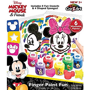 Disney Cra-Z-Art Minnie Mouse & Friends Finger Paint Fun by Cra-Z-Art - Amazon Exclusive, 1 Count (Pack of 1)