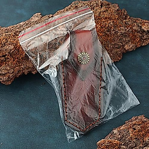 PTILSERY Leather Sheath Foldable Knife Pouches Foldable Knife Holsters Foldable Knife Sheath for Camping Outdoor Activity