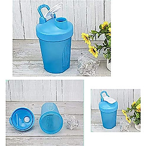 Shaker Bottle A Small Pure Plum Purple 12Oz/400ml w. Measurement Marks & Stainless Whisk Blender Mixer Ball,BPA Free,Made of PP5,-4~248 °F,Perfect for Nutrition/Protein/Keto/Juice Powder Shaking