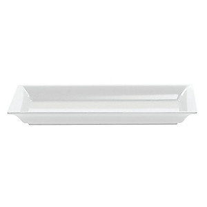American Metalcraft MEL23 Endurance Melamine Rectangular Platter, 18" x 8.25", White