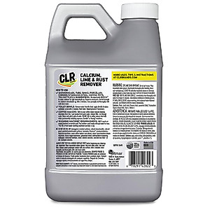 CLR Calcium, Lime & Rust Remover, Blasts Calcium, Dissolves Lime Deposits, Zaps Stubborn Rust Stains and Hard Water Deposits, 80 Ounce Bottle