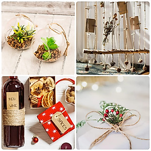 Mini Clothes Pins, 120 Pcs Natural Wooden Clothespins with 10m Jute Twine, 1 Inch Mini Wooden Clips, Mini Clothes Pins for Photo Crafts DIY Weddings and Cocktails Décor (1in/120pcs)