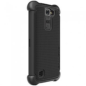 Ballistics Jacket TJ Maxx, Original Black Heavy Duty Cover Case W/shock Impacts 8 Feet Protection Durable Swivel Belt Clip for LG K8 / Phoenix 2/ Escape 3 Cellphone