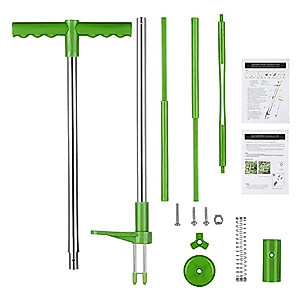 Weed Puller Tool - Stand Up Heavy Duty Weeder Hand Tool - Standing Weed Root Removal Tool Plucker Dandelion Puller - 39" Long Handle Garden Weeding Tool with 3 Claws for Garden Backitchen