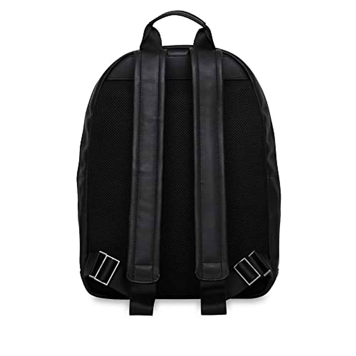 KNOMO Albion Leather Backpack 16" Laptop Computer Shoulder Bag for Business, Work & Travel,Black