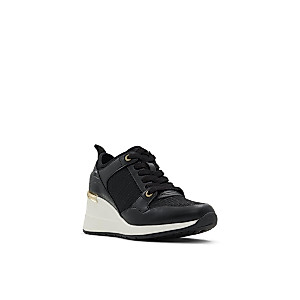 ALDO Women's Kourtt Sneaker, Black, 8.5