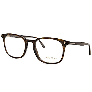 Tom Ford FT 5505 052 Dark Havana Plastic Square Eyeglasses 52mm