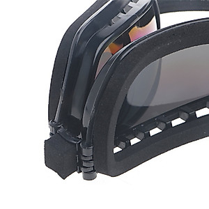 Kocome Foldable Safety Goggles for Ski Snowboard Motorcycle, Eyewear Glasses Eye Protection (Colorful)