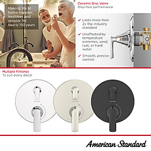 American Standard TU061740.002 Aspirations 2-Handle Pressure Balance Valve Trim Kit with Integrated Diverter, Chrome