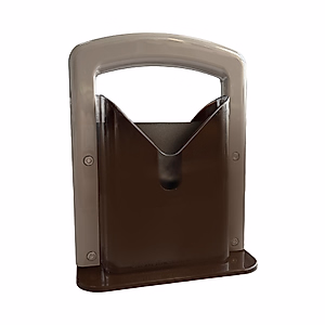 Bagel Slicer, Safety Handle, Bagel Cutter Stainless Steel (Silver)