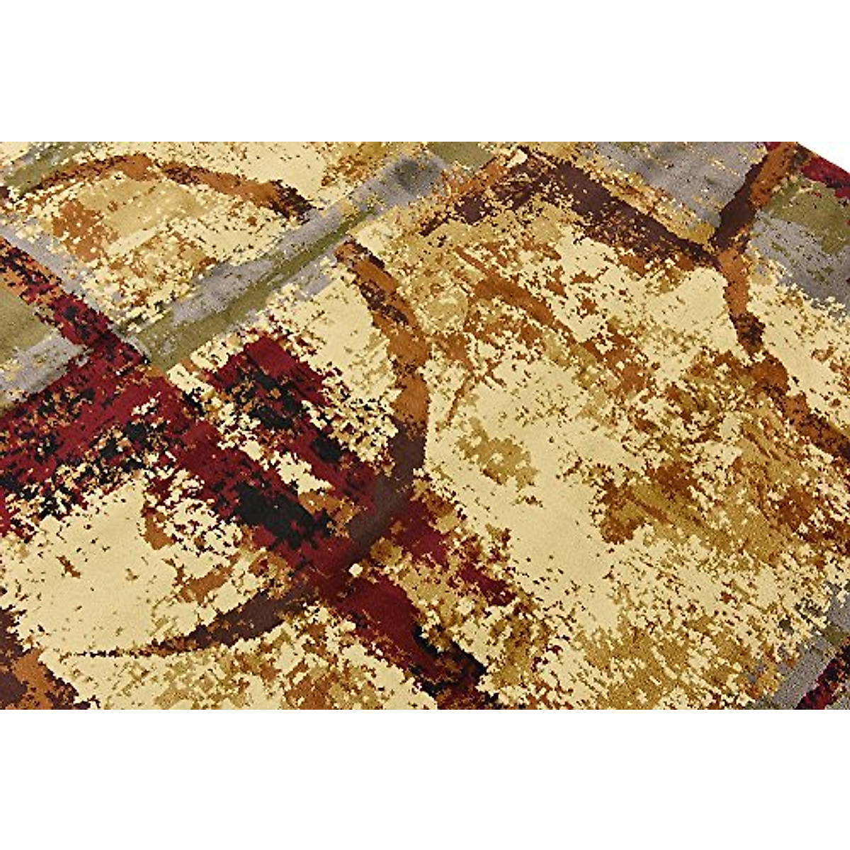 Unique Loom Barista Collection Area Rug - Catuai (5' 1" x 8' Rectangle, Multi/ Brown)