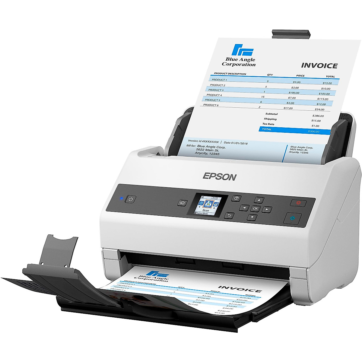 Epson Workforce DS-970 Sheetfed Scanner - 600 dpi Optical,White