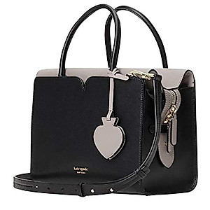 kate spade new york Spencer Medium Leather Satchel (Black)